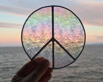 Glass Peace Sign | Etsy