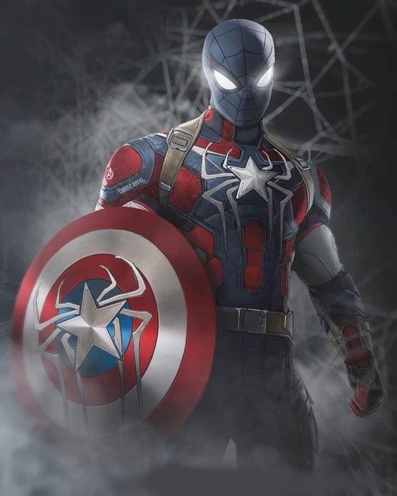 Captain Spiderman Stlfile 3D Printable | Etsy