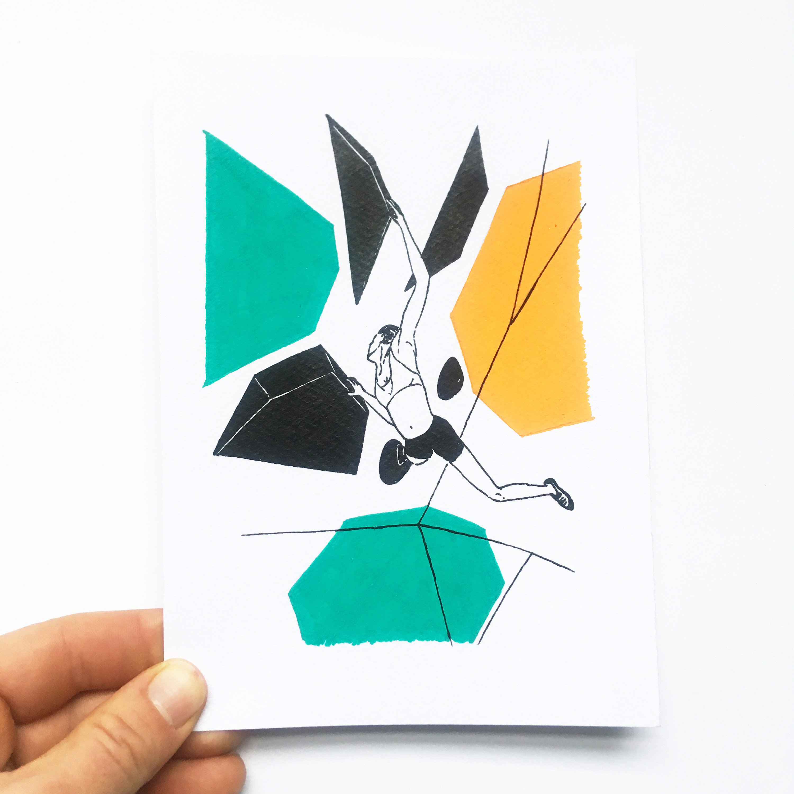 Bouldering Print, Gift for Climber, Gift for Boulderer, Indoor Climbing ...