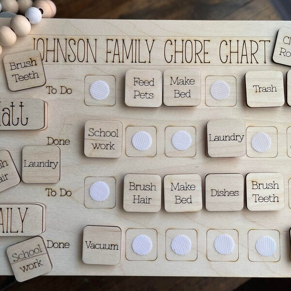 Chore Chart Svg - Etsy