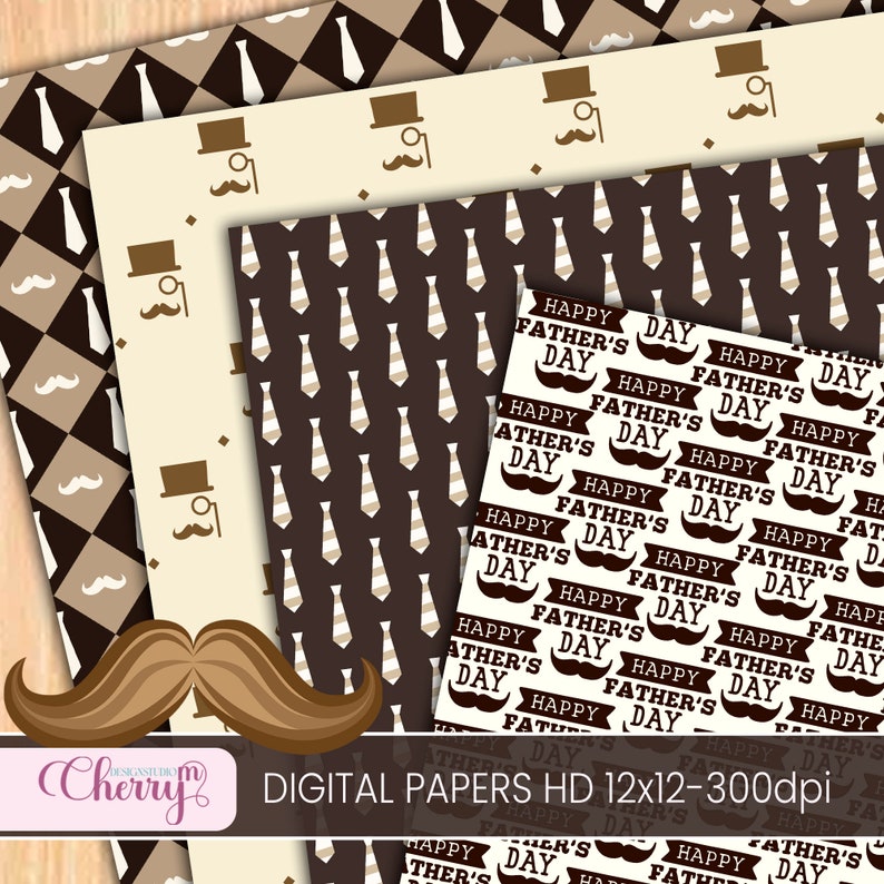 Fathers Day Digital Paper Best Dad Printable Seamless Patterns - Etsy ...