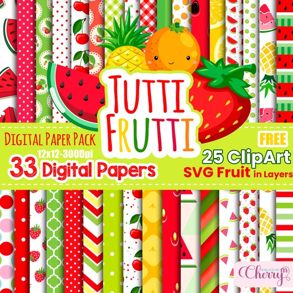 Tutti Frutti Svg - Etsy