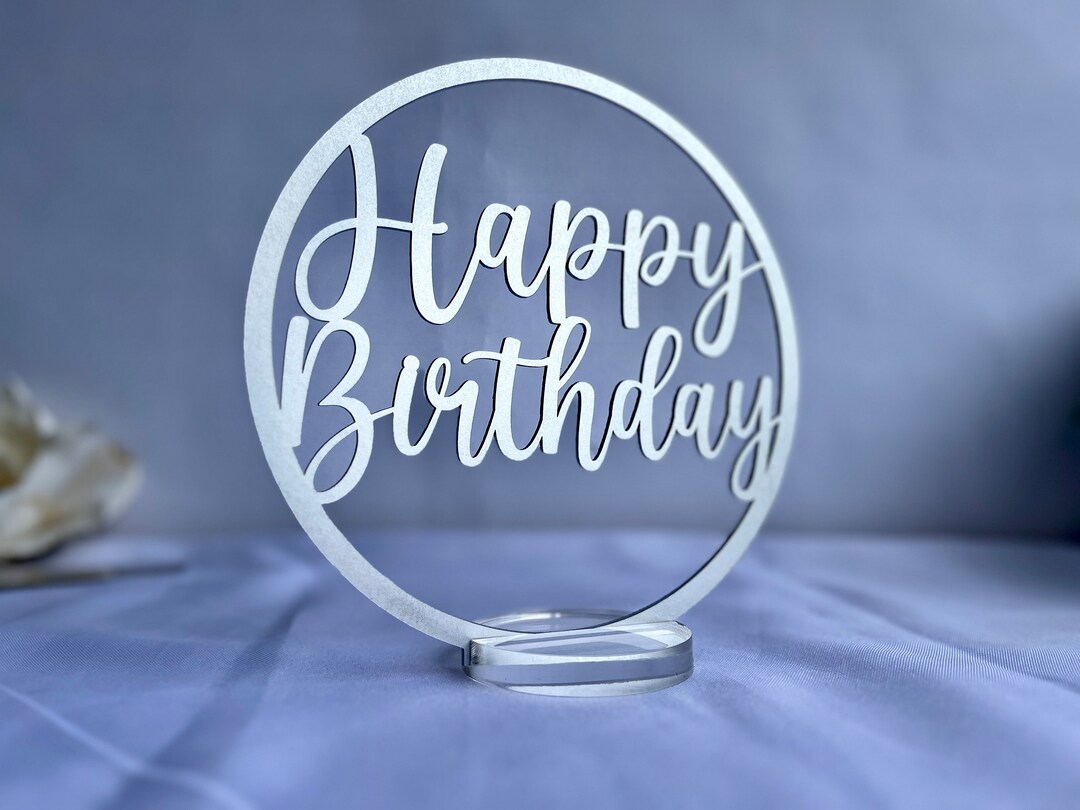 Happy Birthday Decoration Sign. Birthday Centerpiece for Table.wood Not ...