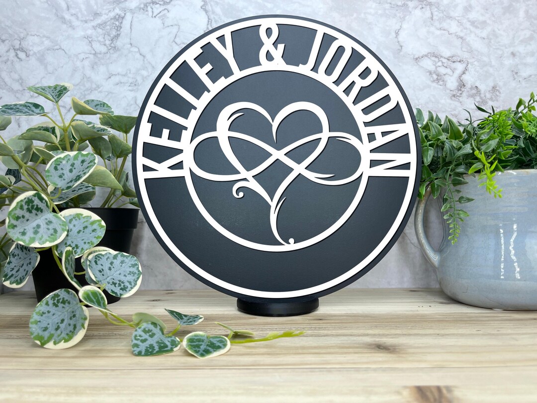 Infinity Heart Anniversary Centerpiece White Wedding Engagement ...