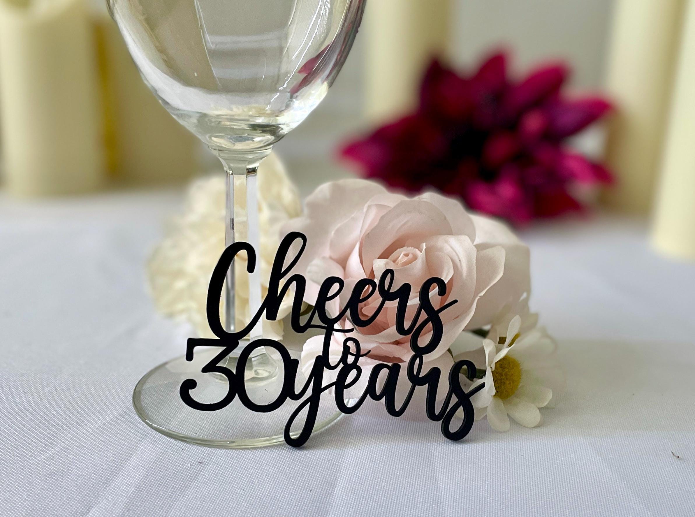 Anniversary Party Scatters, 25th Anniversary, Cheers to 30 Years ...