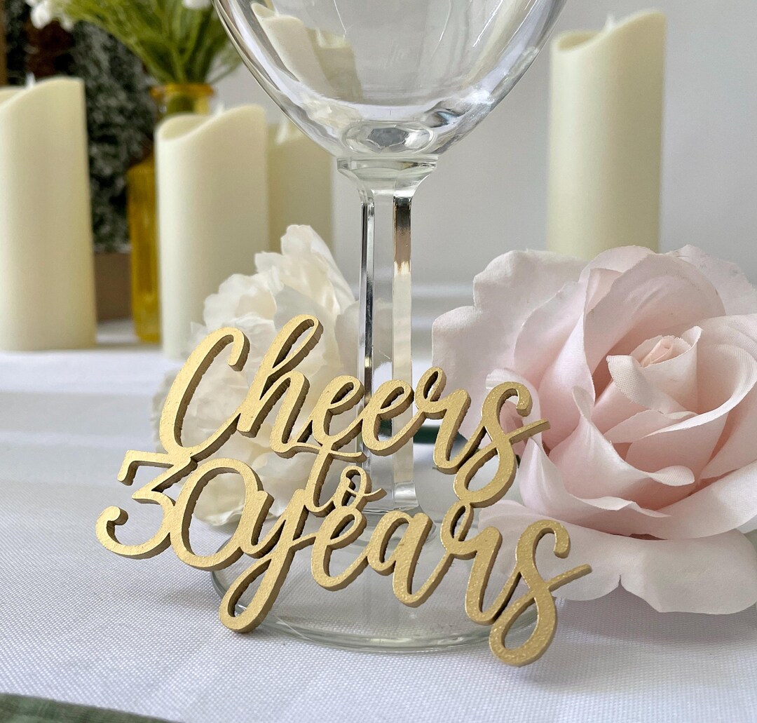 Anniversary Party Scatters, 25th Anniversary, Cheers to 30 Years ...