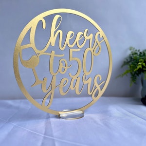 60th Birthday Table Sign Centerpiece Acrylic - Not Cardboard ...