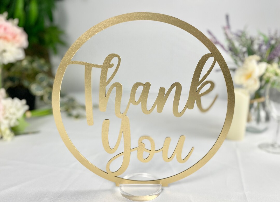 Thank You Banquet Convention Centerpiece Sign, Gift Table Sign, Custom ...