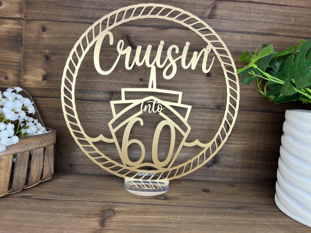 Cruising Into the Years Birthday Decor, Cruise Ship Custom Anniversary ...