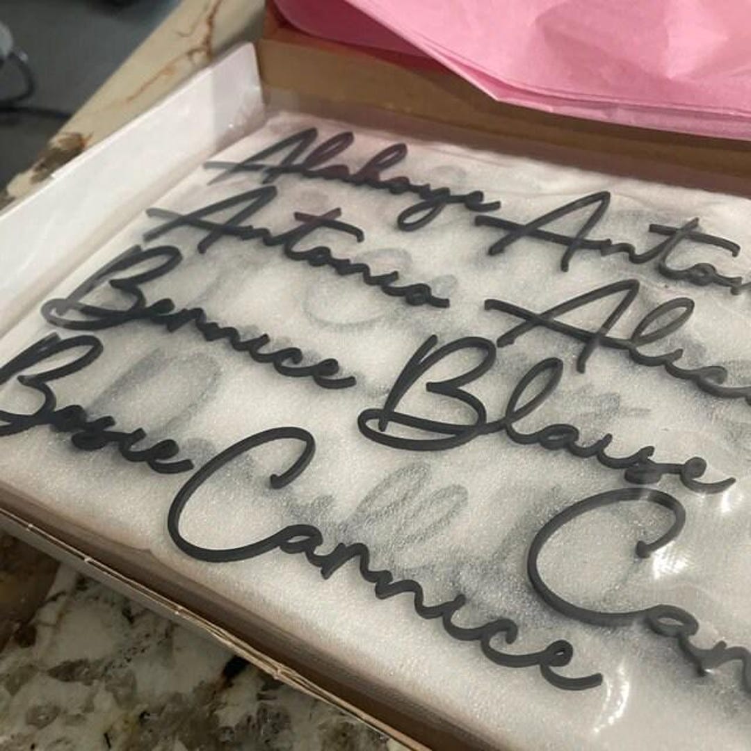 Event Planner, Wedding Name Tag Samples, Place Card Settings, Acrylic ...