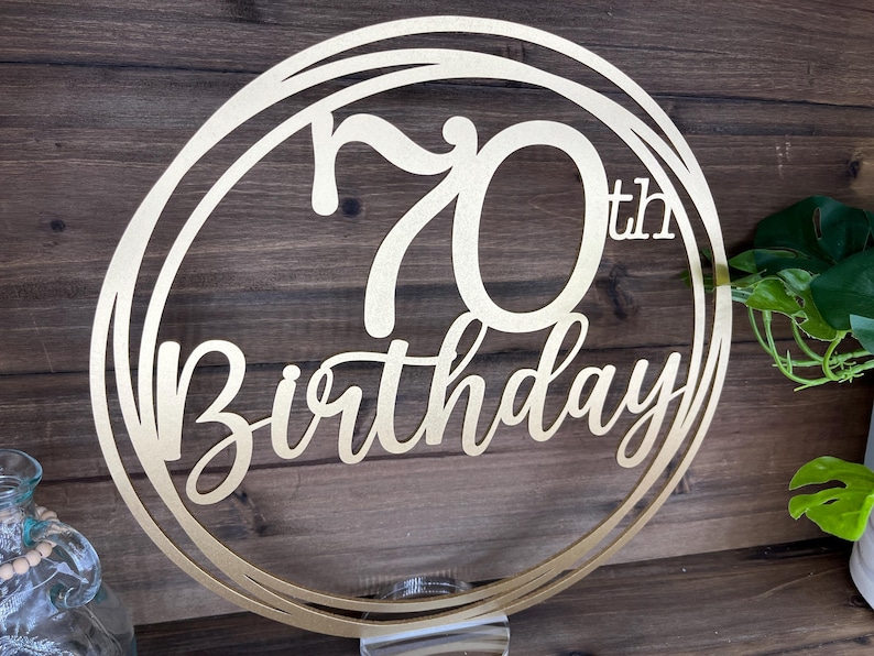 Happy Birthday Table Centerpieces, 60 50 70 90 Birthday Milestone ...