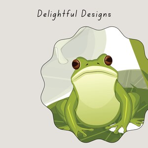 Printable Frog Calendar. Perpetual Weekly and Monthly Notes. Bright ...