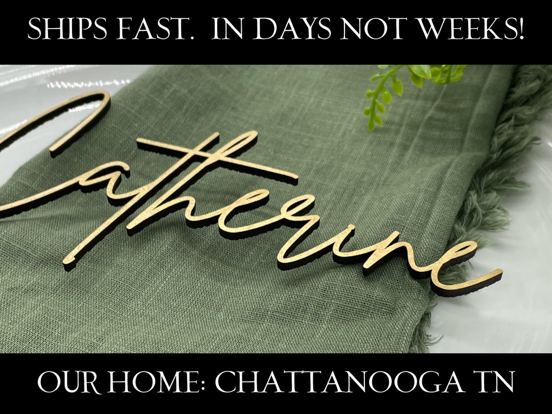 Place Setting Names for Wedding Party Formal Dinner Elegant Custom ...