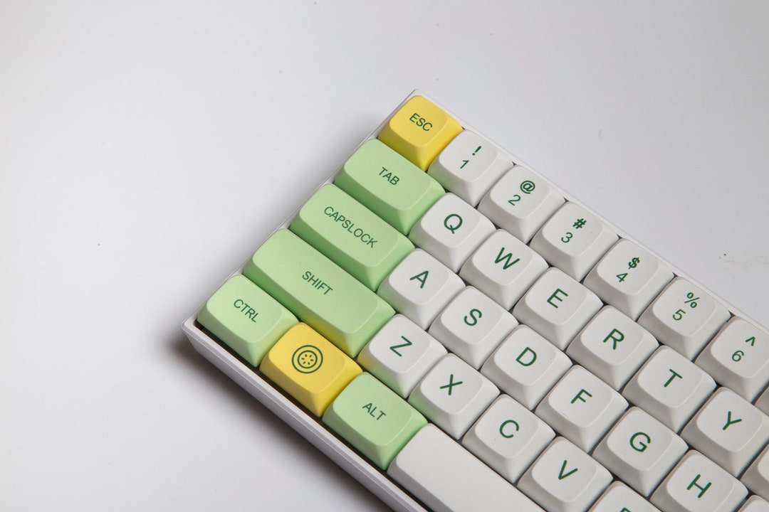 Banana Keycap Set XDA Profile PBT Plastic 124 Keycaps - Etsy