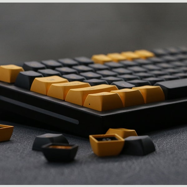 Black and Gold Keycaps - Etsy