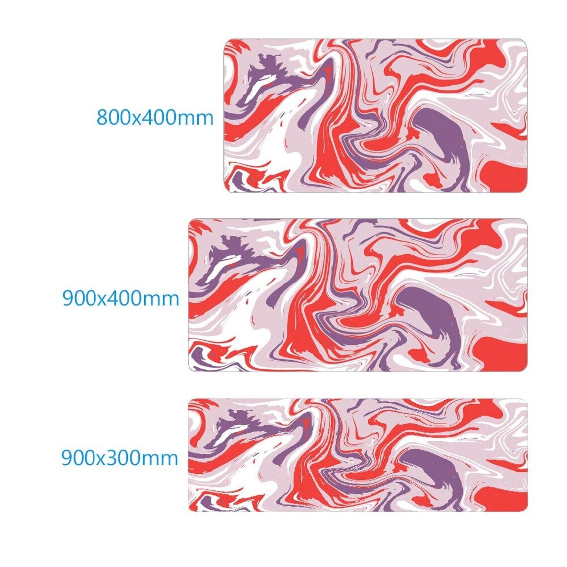 Liquid Desk Mats Different Colours and Sizes Mouse Pad - Etsy