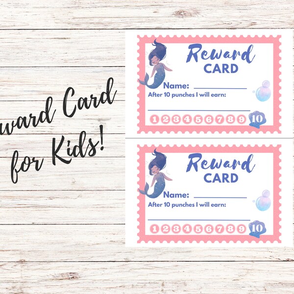 Punch Chart for Children - Etsy