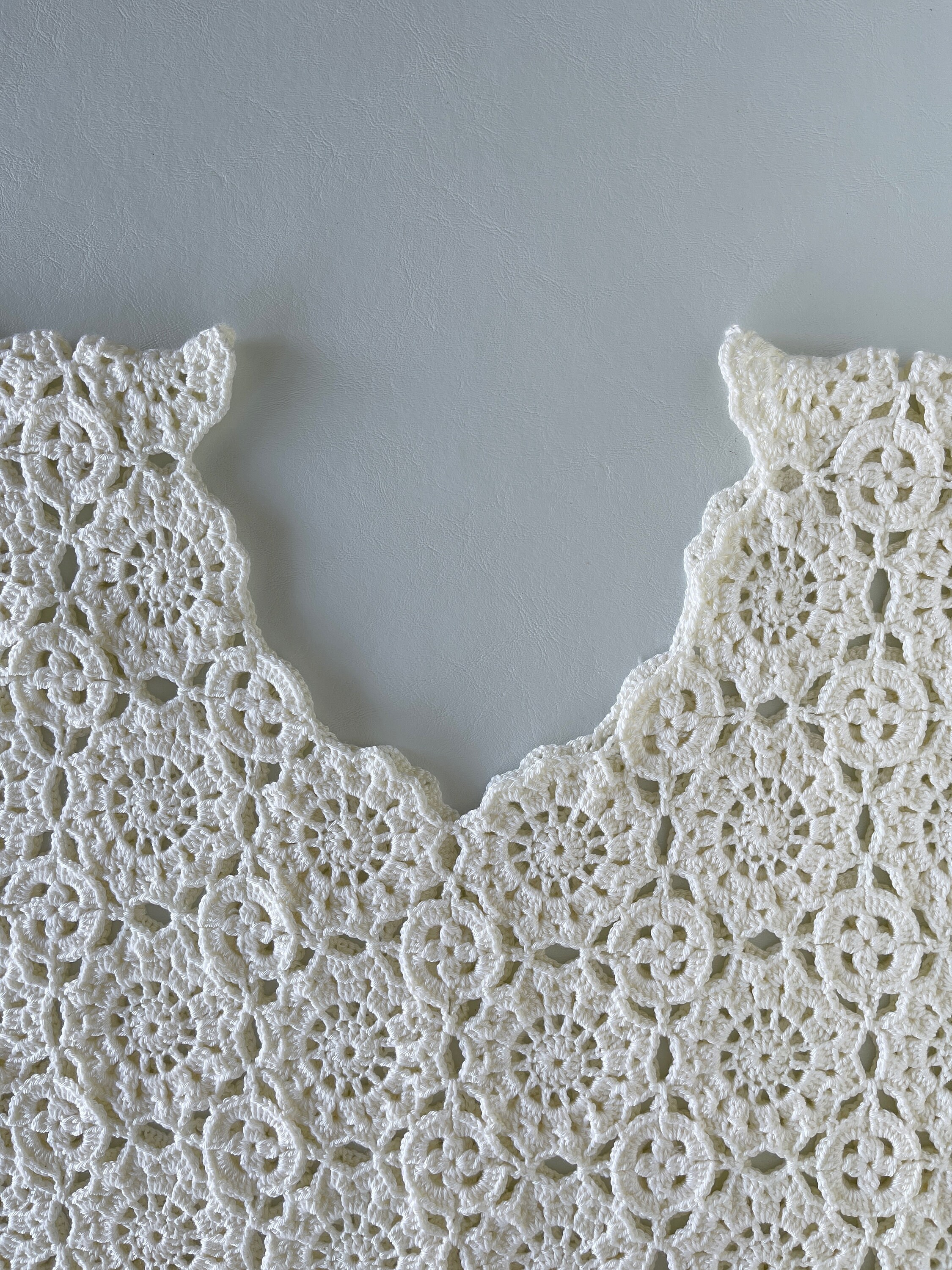 White Handmade Crochet Top (XS/S) - Etsy