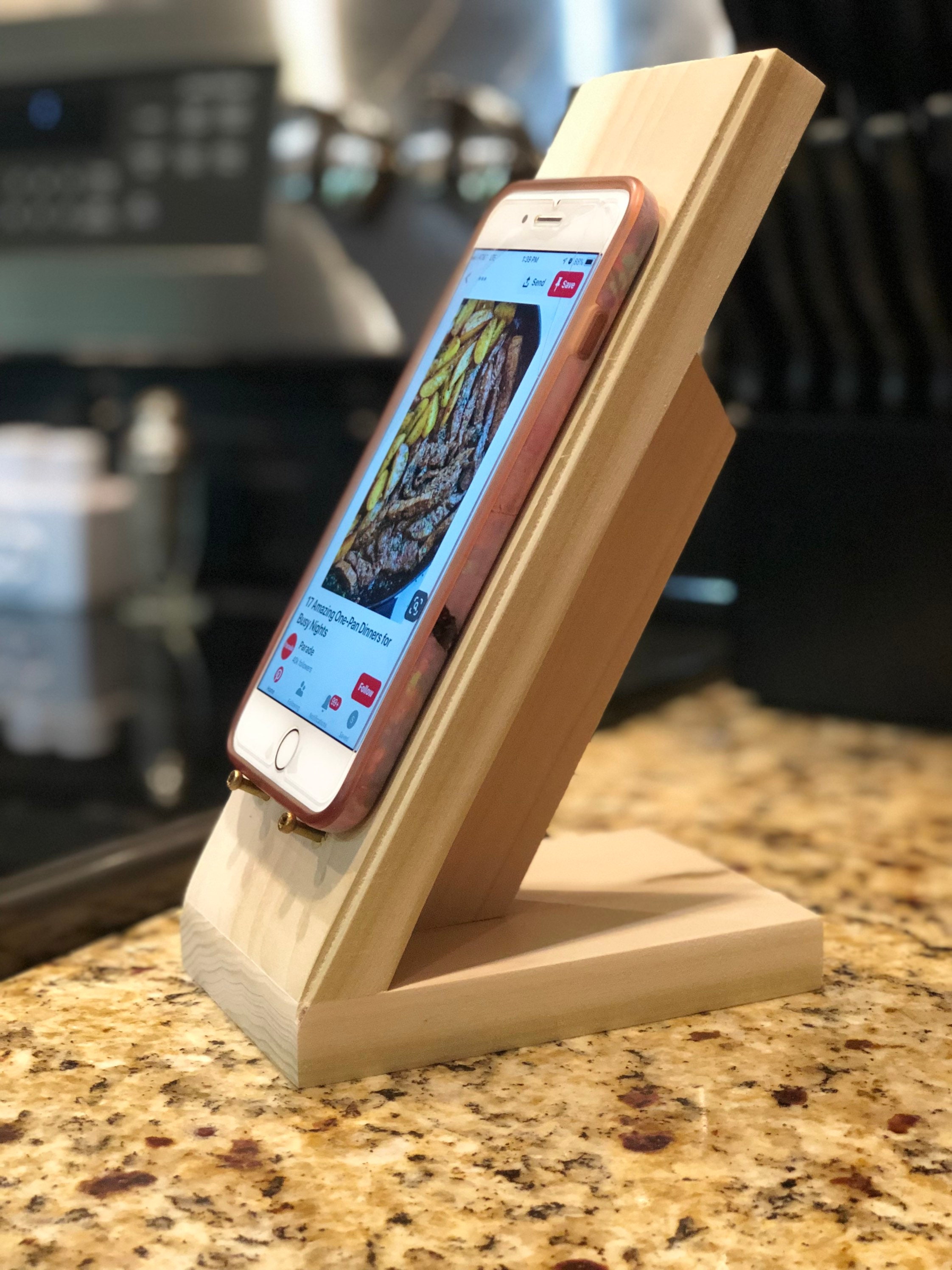 Wooden Phone Holder - Etsy