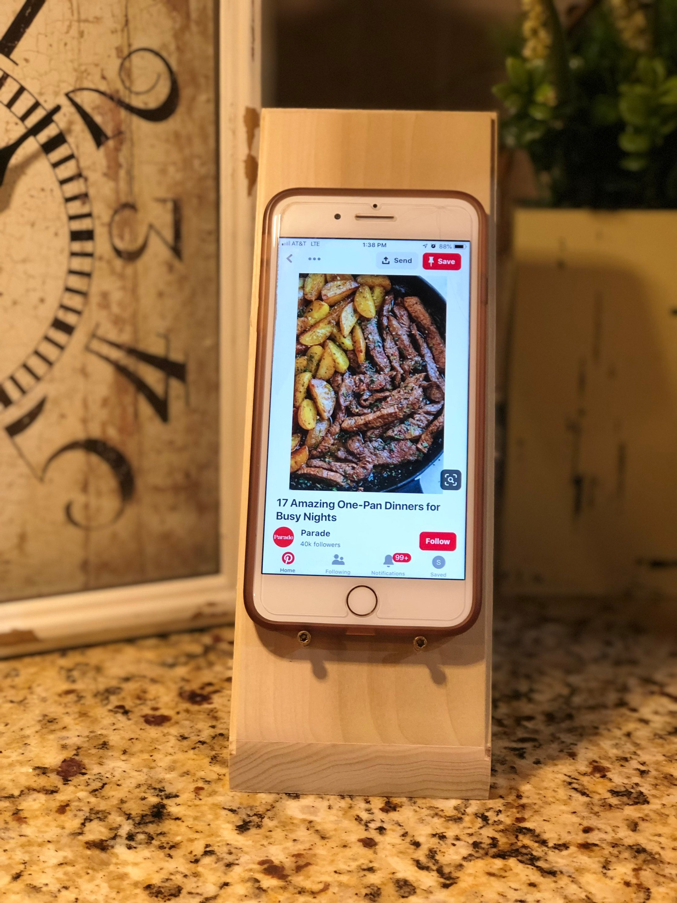 Wooden Phone Holder - Etsy