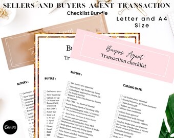 Buyers Agent Transaction Checklist - Etsy