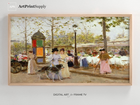 Samsung Frame TV Art Spring Landscape Oil Painting Springtime | Etsy