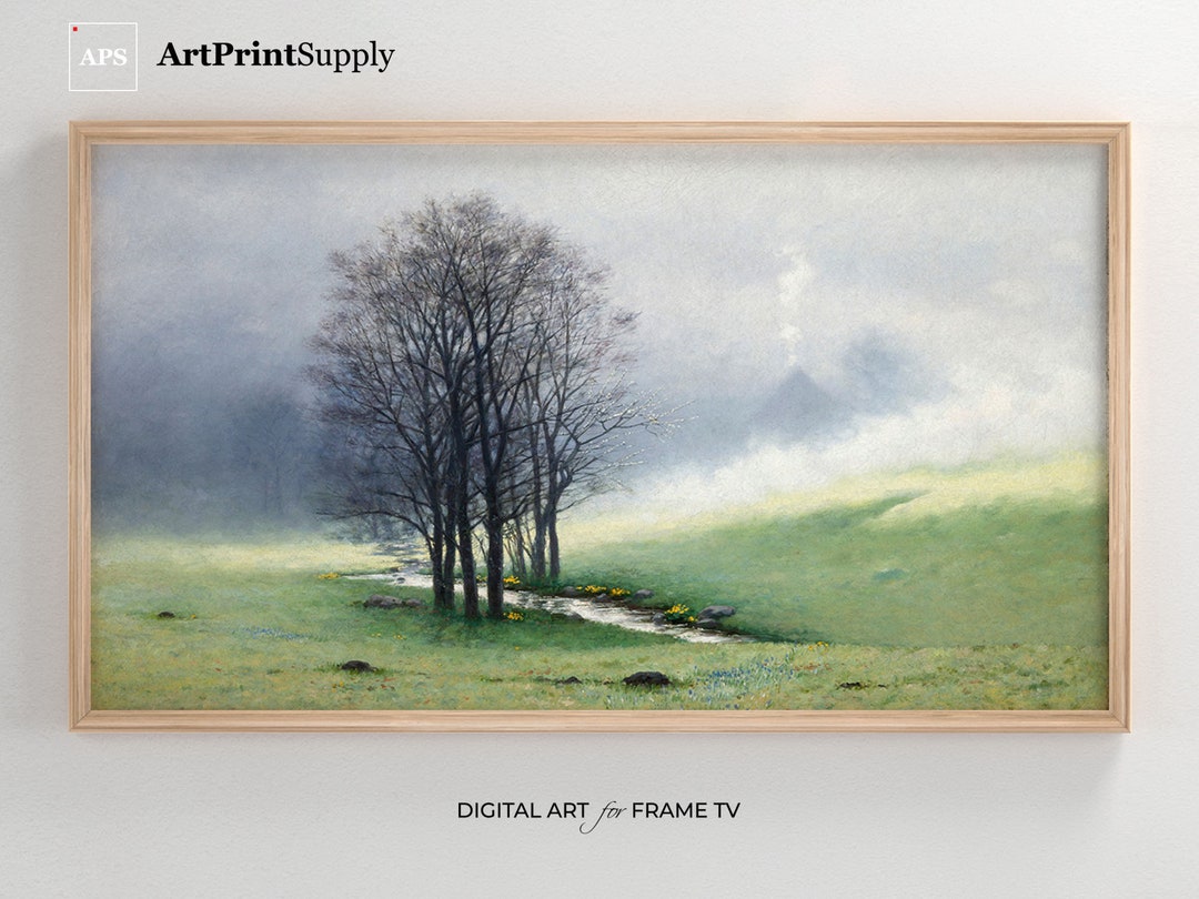 Samsung Frame TV Art Spring Landscape Oil Painting Spring - Etsy