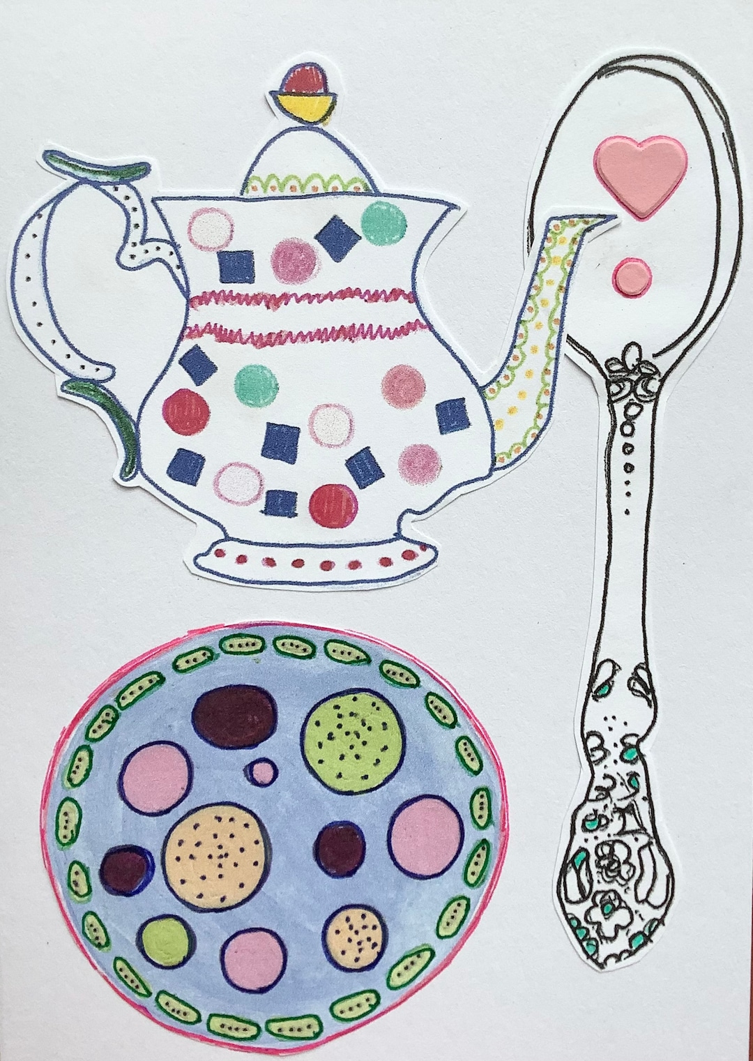 Teapot Card Design - Etsy