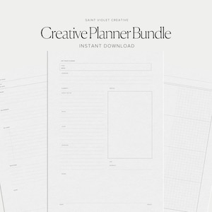 Creative Project Planner for Artists and Designers ADHD Planner ...