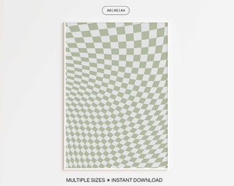 Checkerboard Poster - Etsy
