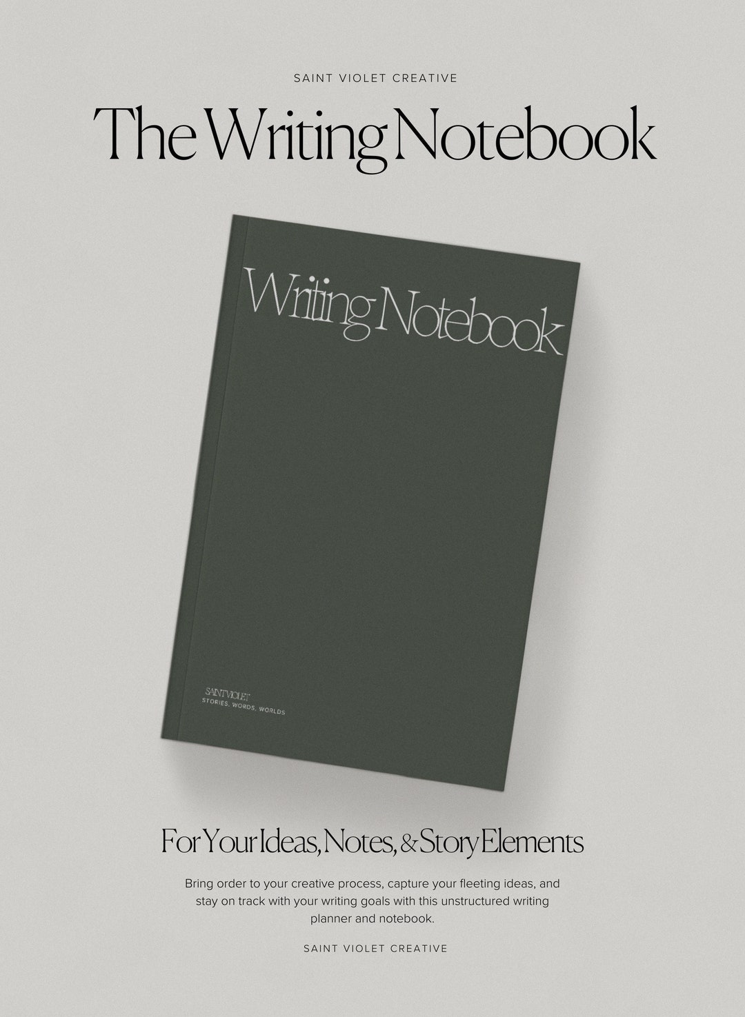 Writing Journal Story Planner Notebook for Author Planner Notebook ...