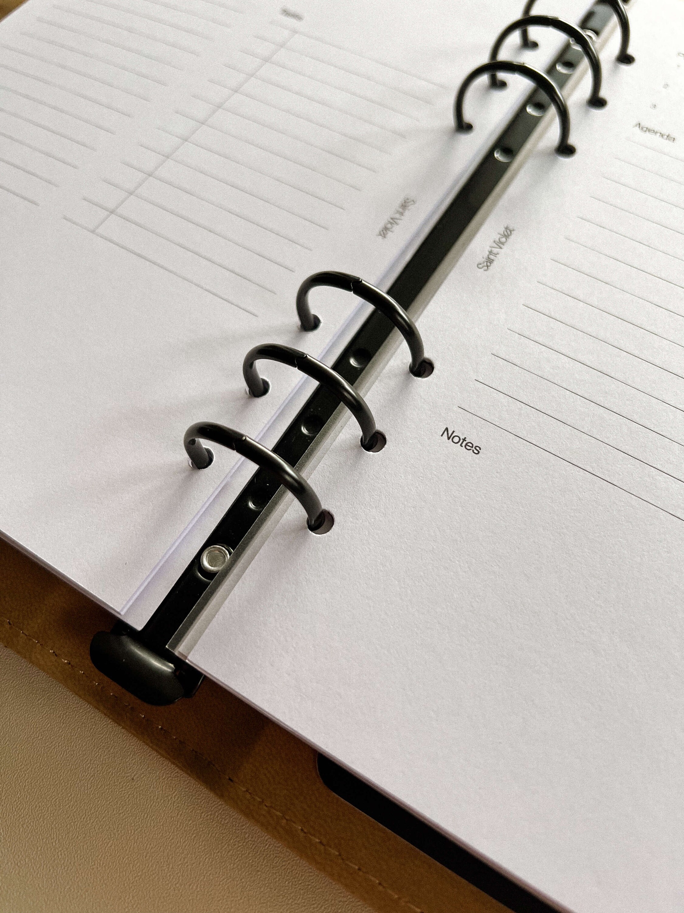 Custom A5 Binder 6 Ring Binder Planner Cover A5 Notebook Cover ...