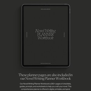 Novel Writing Editing Checklist Planner for Author Planner Plot a Novel ...