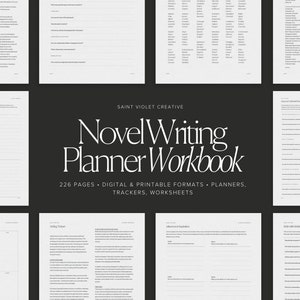 Novel Writing Digital Planner for Author Planner Plot a Novel Writer ...
