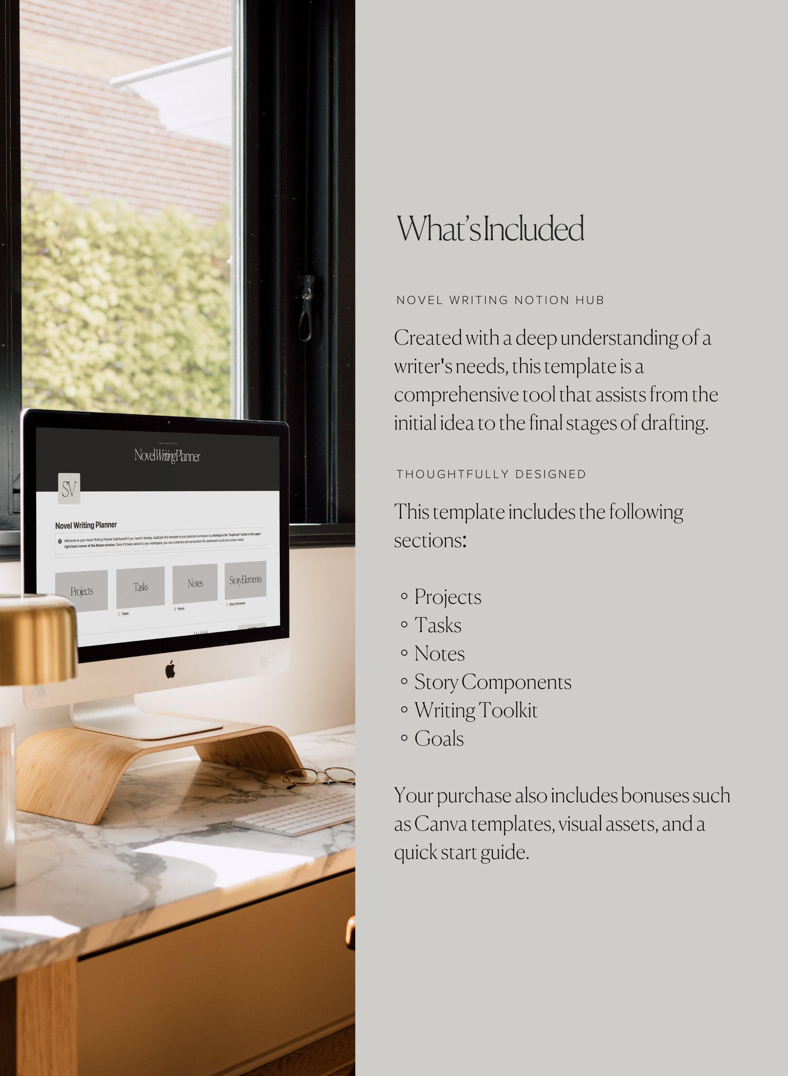 Novel Writing Notion Planner • All-in-one Notion Template for Authors ...