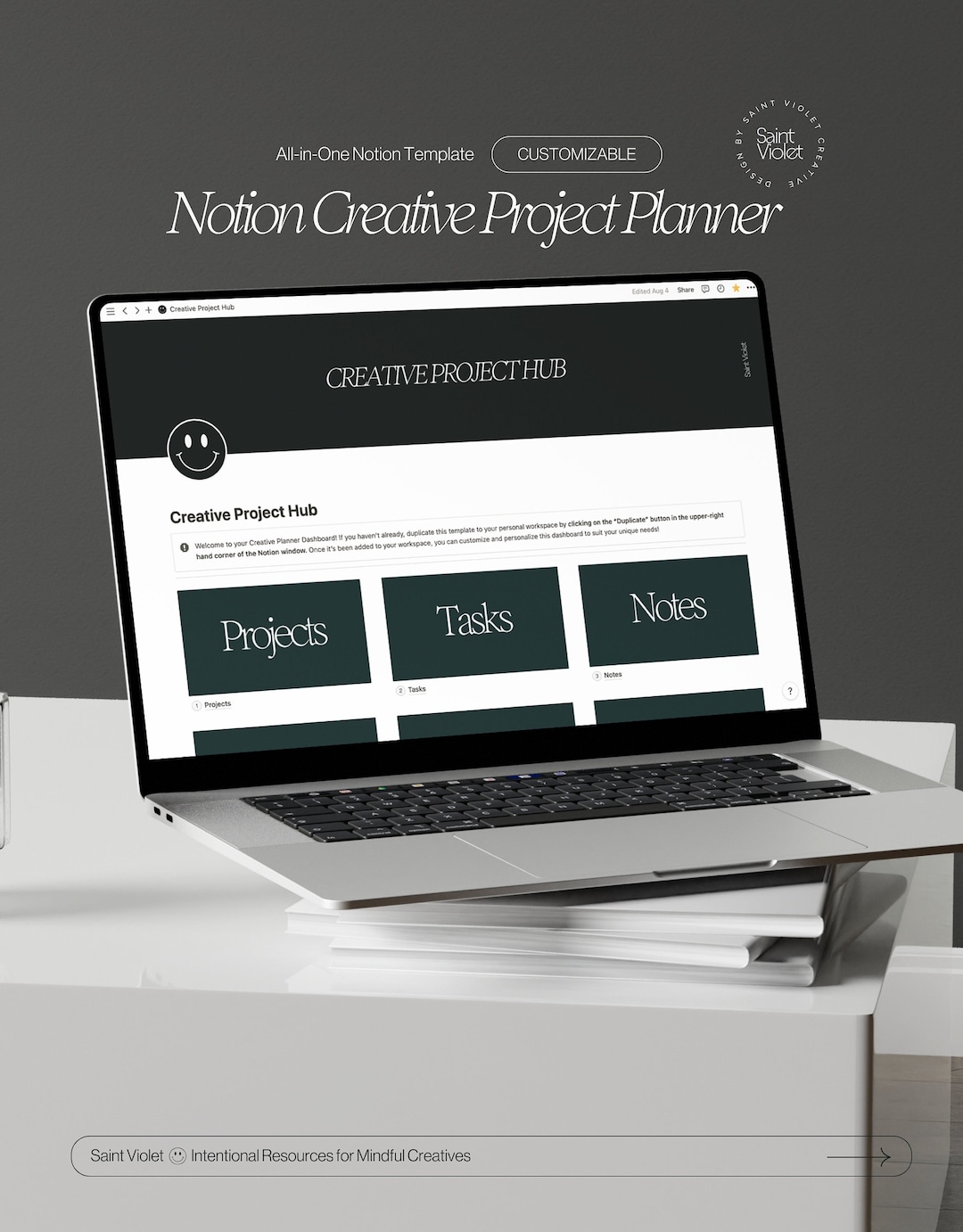 Creative Project Notion Planner Notion Template ADHD Notion Project ...