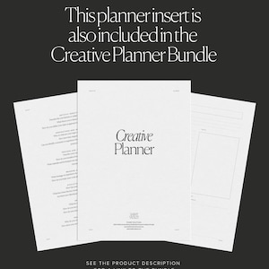 Printable Creative Project Planner Artist Planner A5 Printable Inserts ...