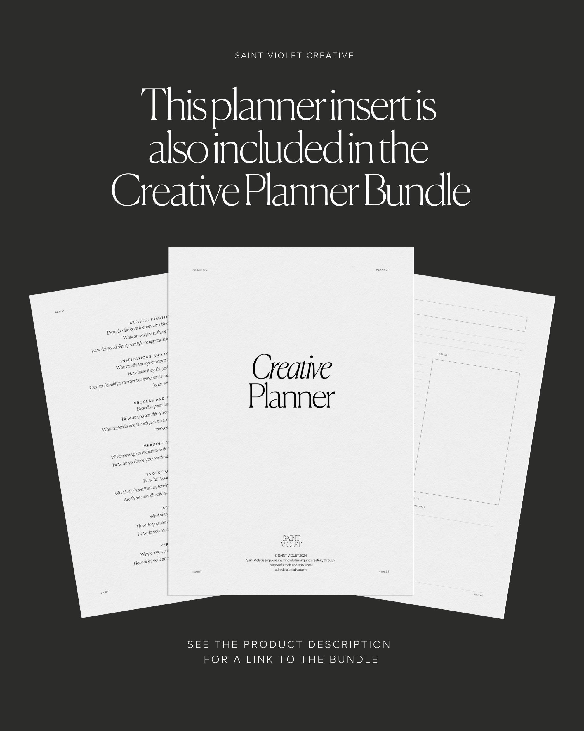 Printable Creative Project Planner Artist Planner A5 Printable Inserts ...