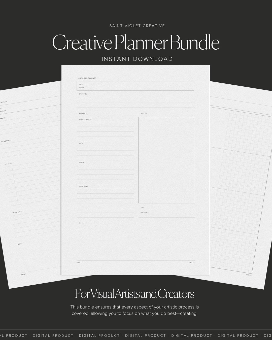 Creative Project Planner for Artists and Designers ADHD Planner ...