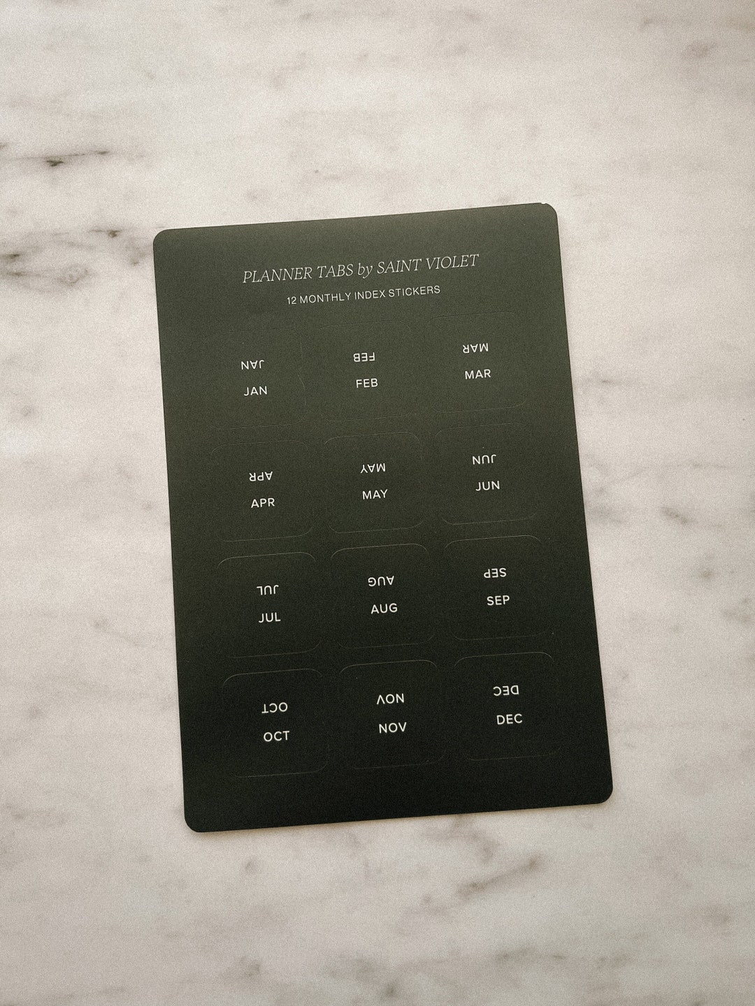 Aesthetic Monthly Planner Tabs Index Tab Stickers for Planner Section ...