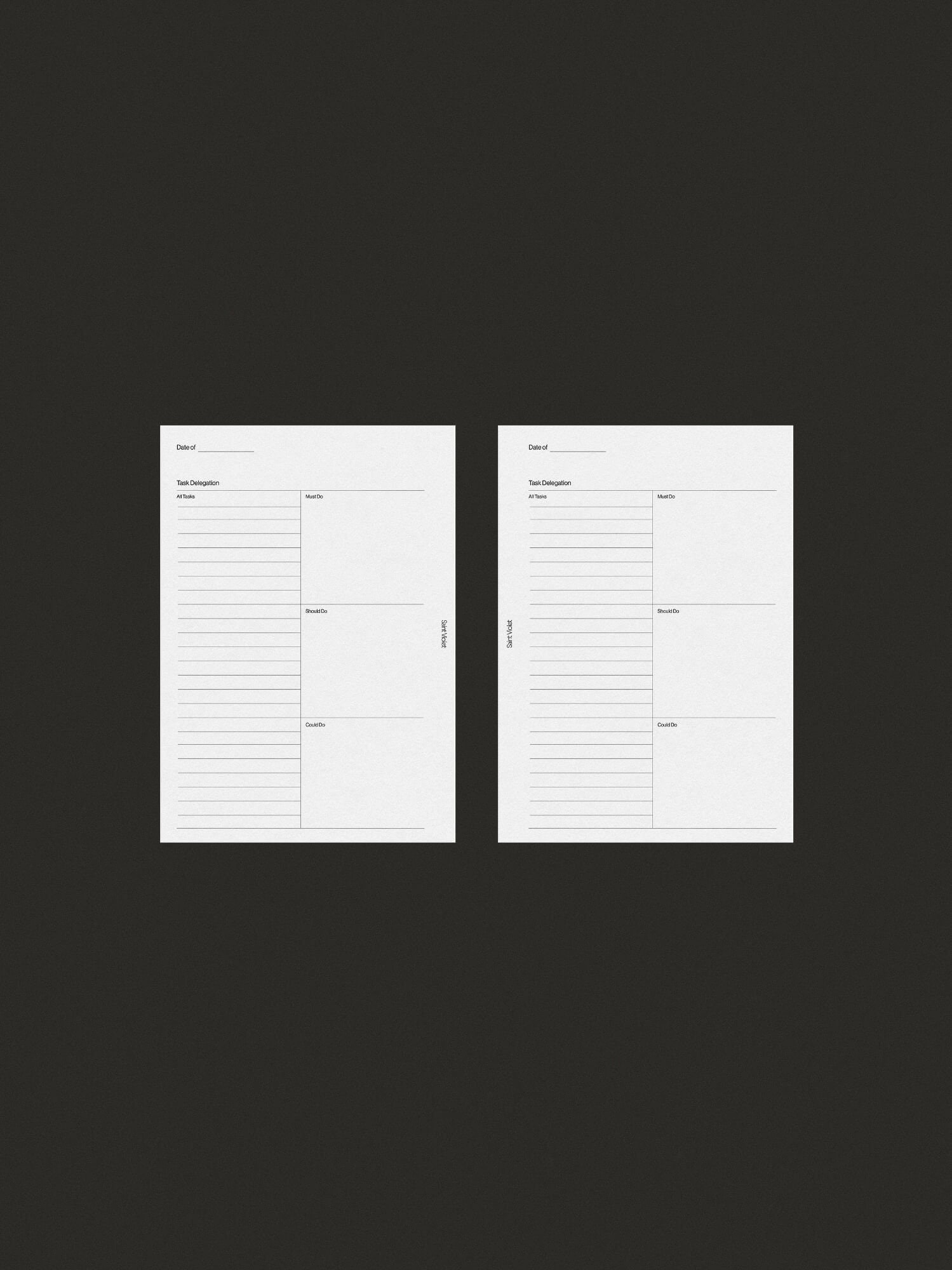 Undated Daily Weekly Monthly A5 Planner Inserts Minimalist Printed ADHD ...