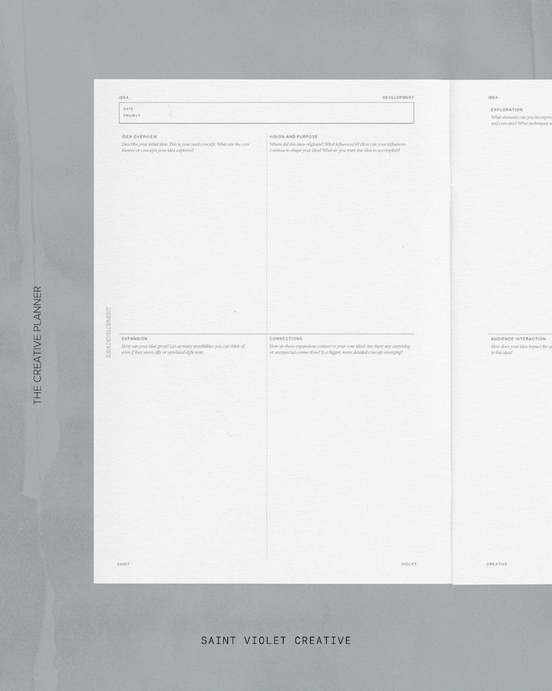 Creative Project Planner for Artists and Designers Undated Planner ...