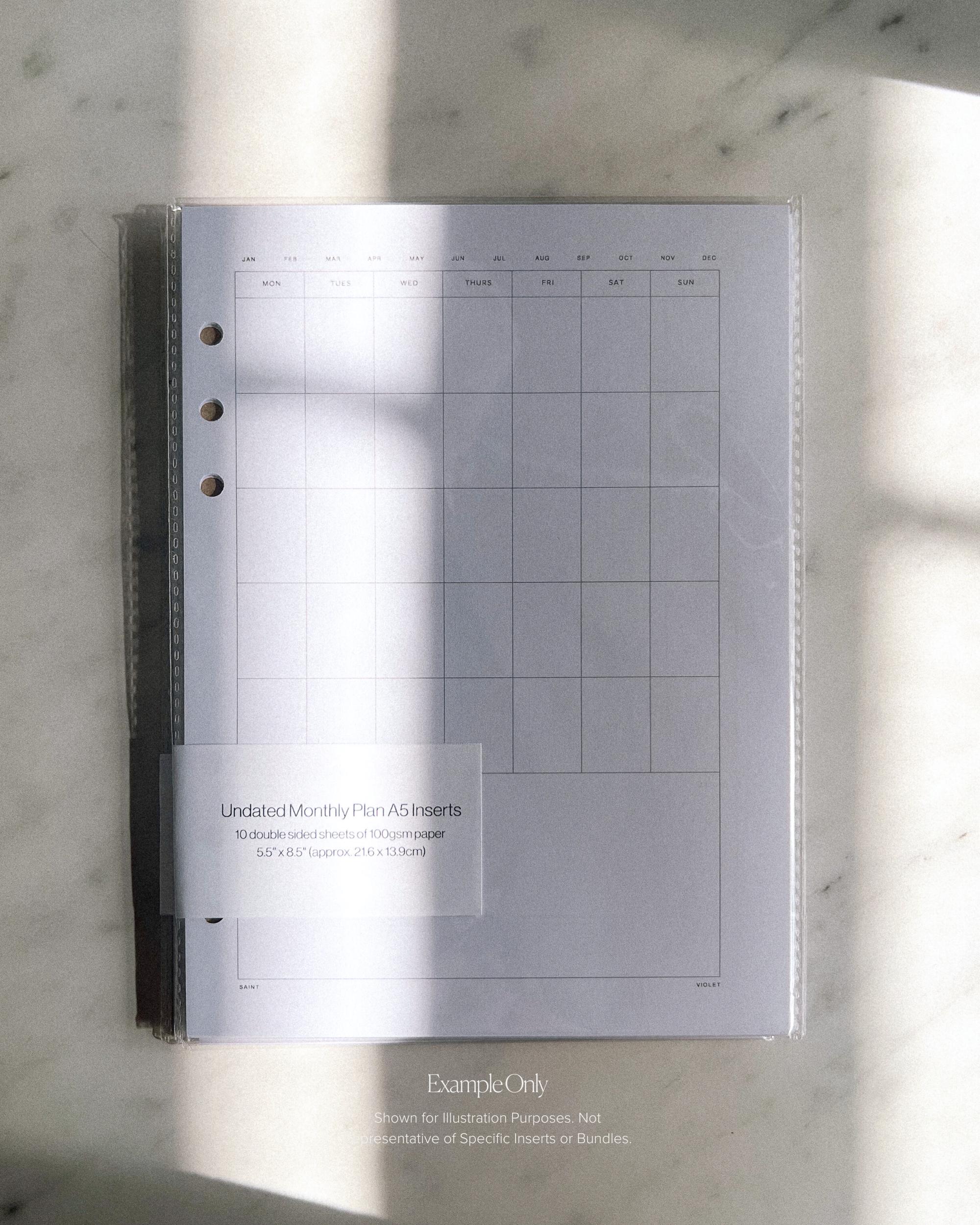Goal Planning A5 Planner Inserts Minimalist Printed ADHD Planner Pages ...