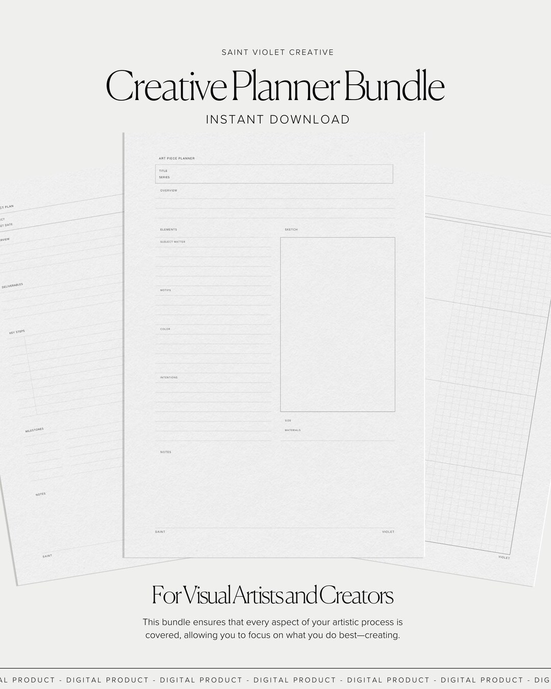 Creative Project Planner for Artists and Designers ADHD Planner ...