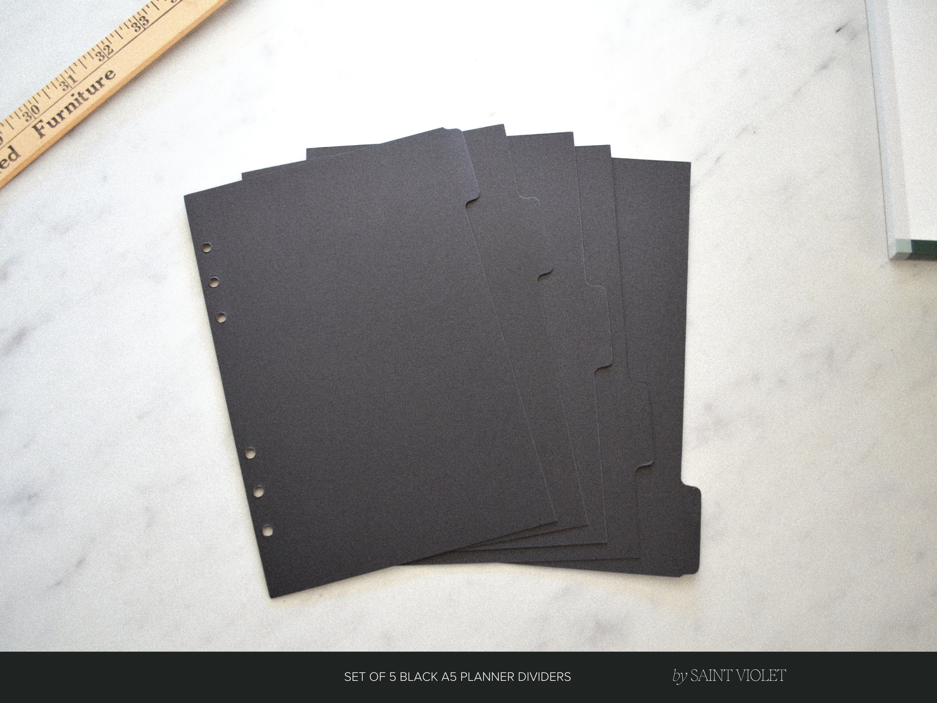 Dark Aesthetic A5 Planner Dividers Planner Tabs Section Dividers Month ...