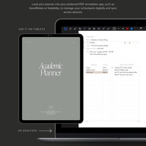 Printable Academic Planner Bundle College Study Planner Printable ...