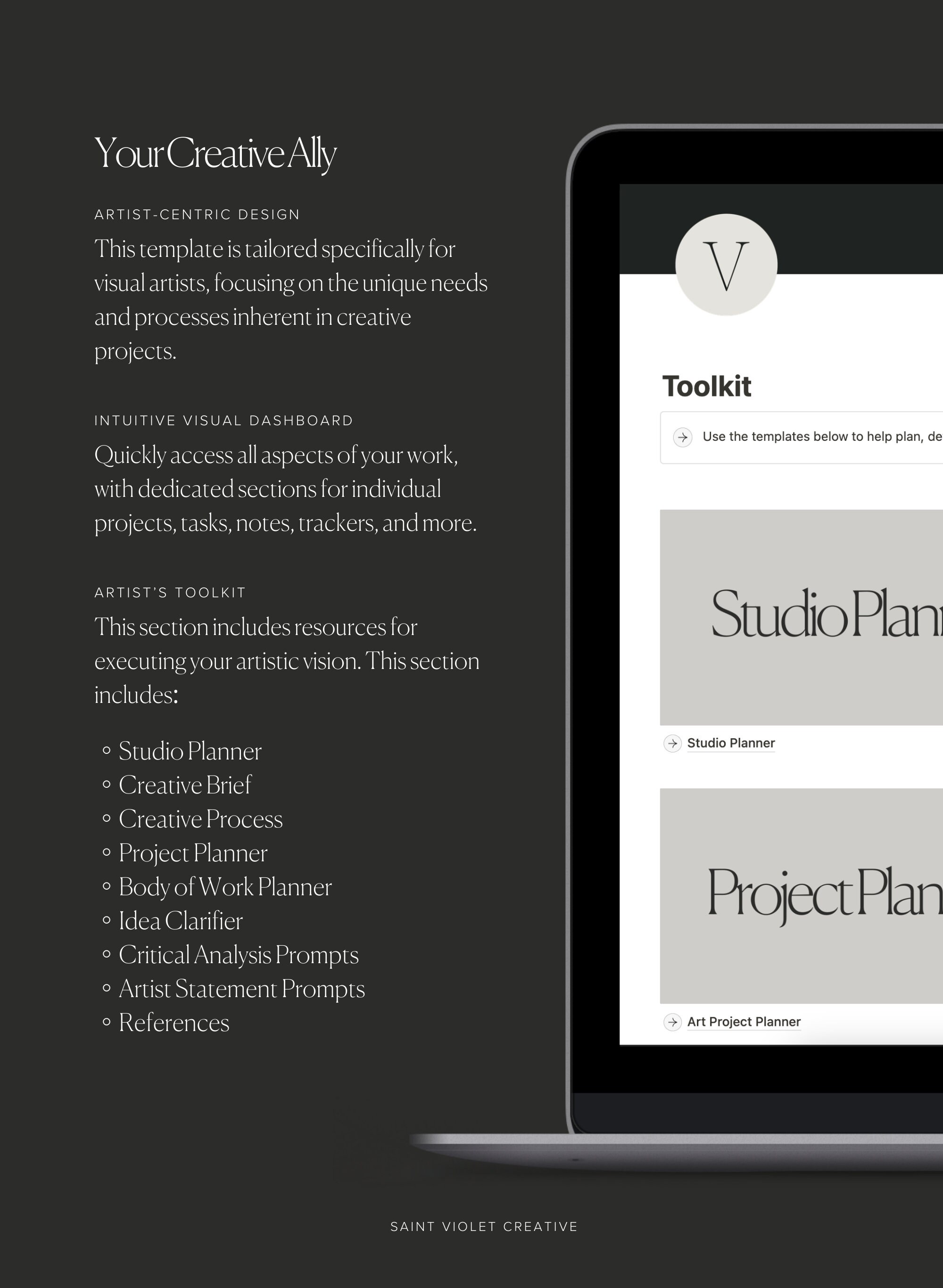 Creative Project Notion Planner Notion Template ADHD Notion Project ...