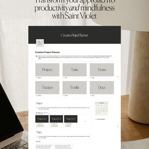 Creative Project Notion Planner Notion Template ADHD Notion Project ...