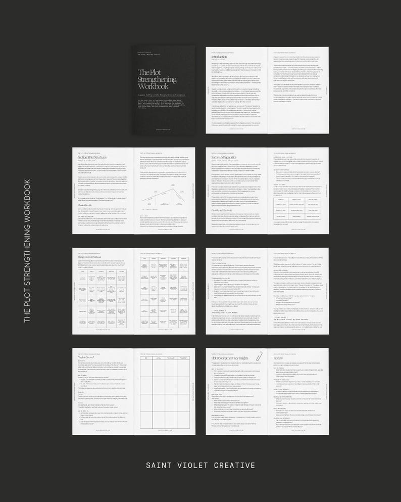 Plot Writing Workbook Story Structure Planner Writer Gifts for Writers ...