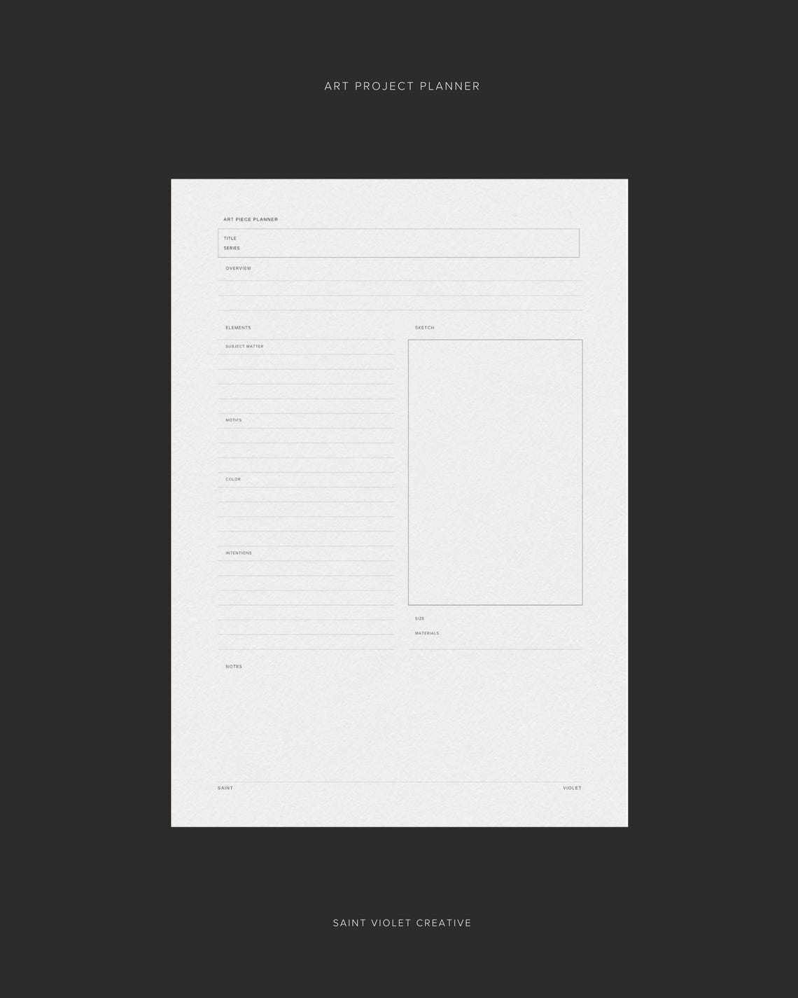 Creative Project A5 Planner Inserts Minimalist Printed ADHD Planner ...
